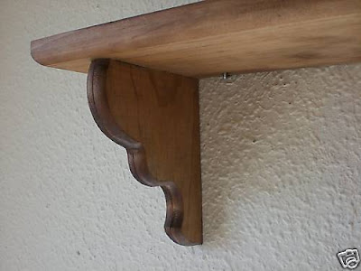 ARTESANÍA RÚSTICA EN MADERA : PAREJA DE REPISAS DE MADERA RUSTICAS (Art ...